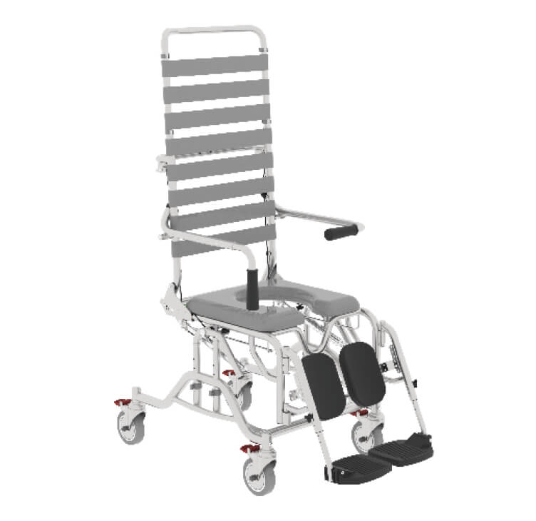 Aspire Tilt in Space Shower Commode | Power Mobility